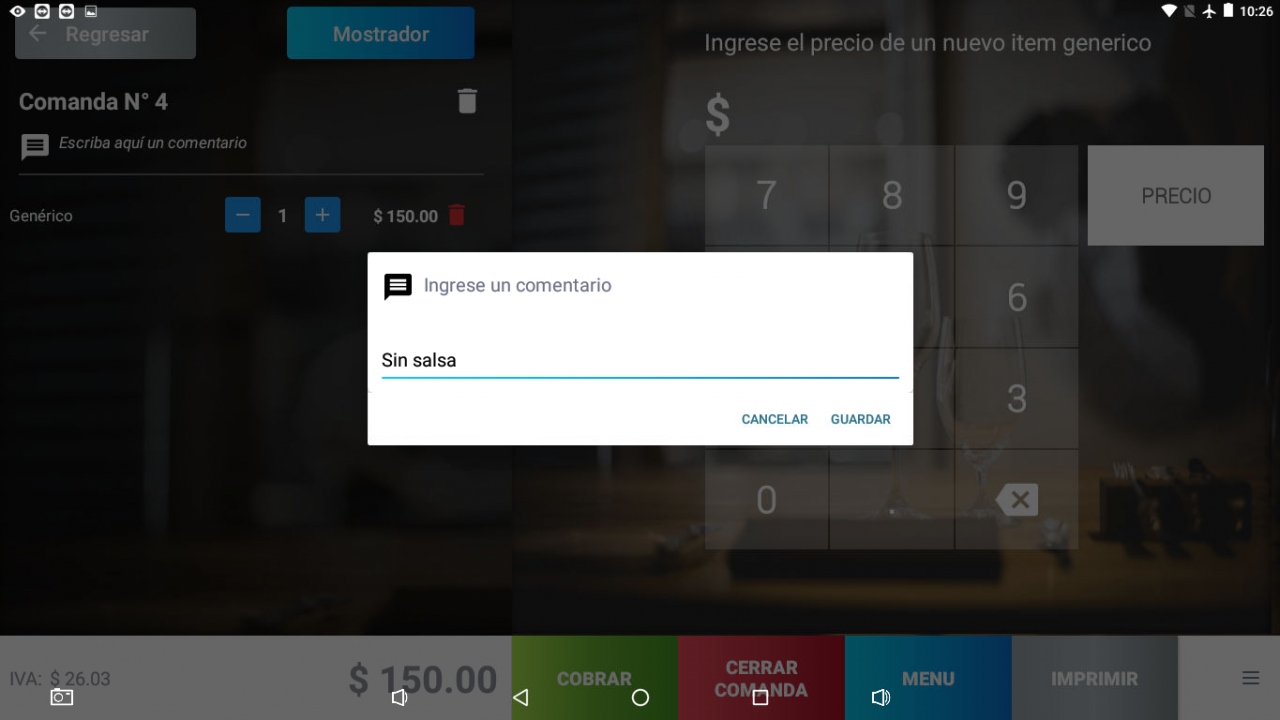¿Cómo agregar un comentario al producto? - Bistrosoft